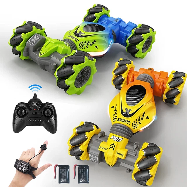 4WD 360° RC Stunt Car Remote Control Toy Hand Gesture Sensing Off-Road ...