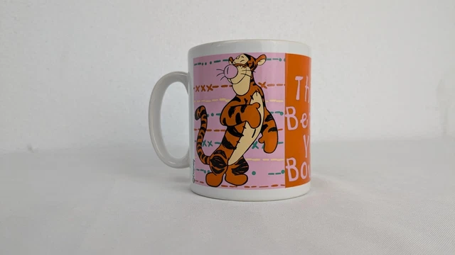 DISNEY TAMS TIGGER Think Before You Bounce Winnie The Pooh Ceramic ...
