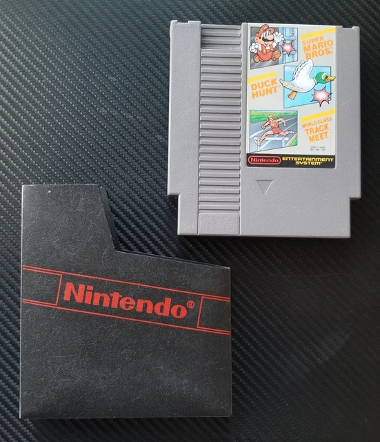 SUPER MARIO BROS. / Duck Hunt / World Class Track Meet - Nintendo NES ...