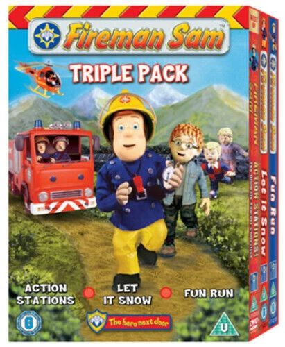 FIREMAN SAM ACTION StationsLet It SnowFun Run (2008) Fireman Sam DVD Region 2 £34.75 - PicClick UK