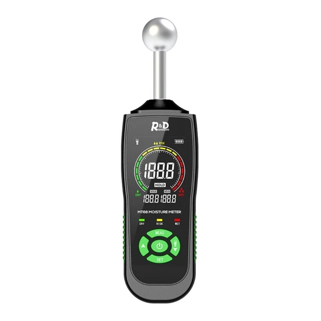 MOISTURE METER DETECTOR Portable Digital Wall Masonry Wood Moisture ...