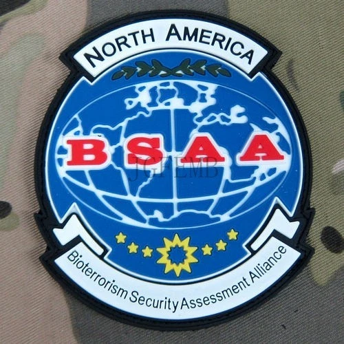 RESIDENT EVIL BSAA All continents of the world branch 3D PVC Patch £3. ...