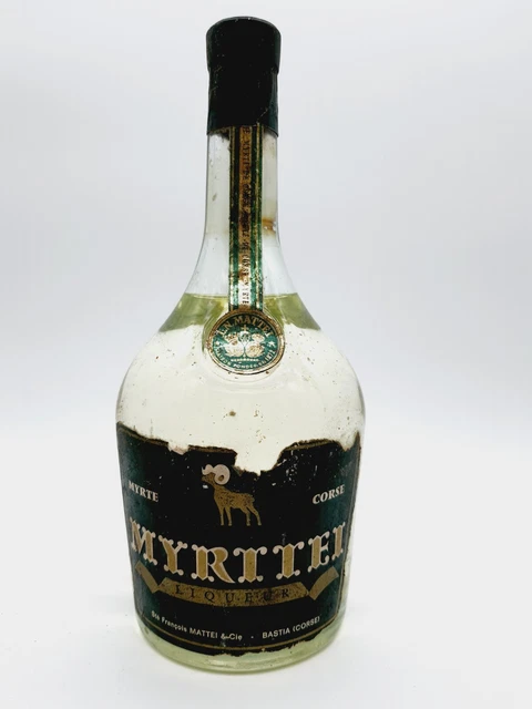 BOUTEILLE ANCIENNE LIQUEUR Corse Myrte François Mattei collection ...