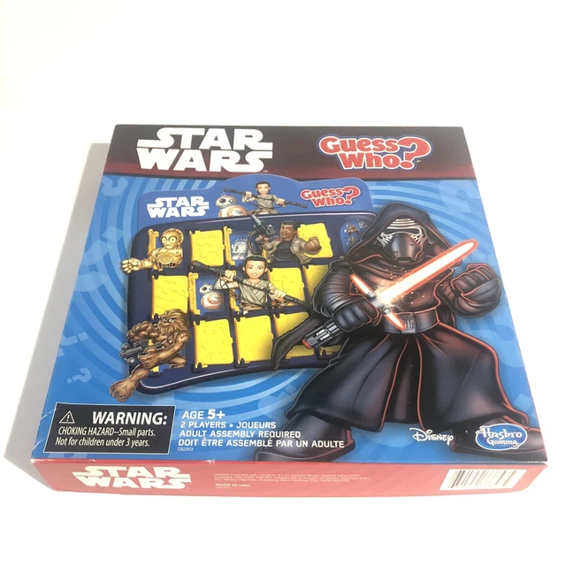 STAR WARS GUESS Who? Disney Hasbro Memory Matching Board Game 2014 ...