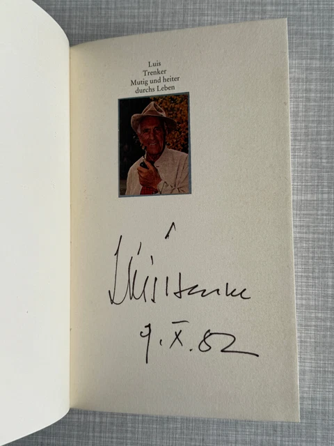 BUCH,SOFTCOVER SIGNIERT/AUTOGRAMM: LUIS Trenker - Mutig und heiter ...