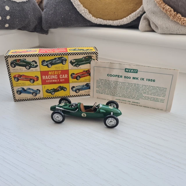 MERIT 1956 COOPER 500 Plastic Car Model Kit Boxed 1:24 #4610 Assembled ...