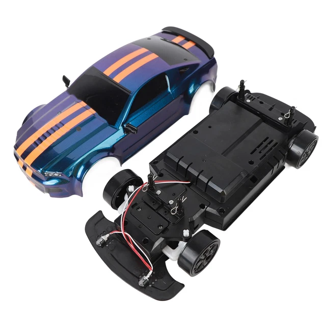 DUAL BATTERIES 1/14 RC Drift Car Anti Interference 2.4G Remote Control ...