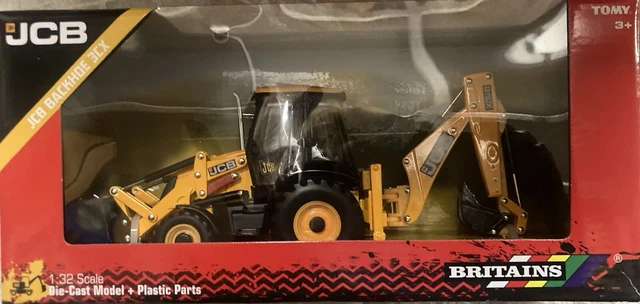 BRITAINS JCB 3CX Backhoe Loader 1:32 Diecast Farm Vehicle 42702 £25.00 ...