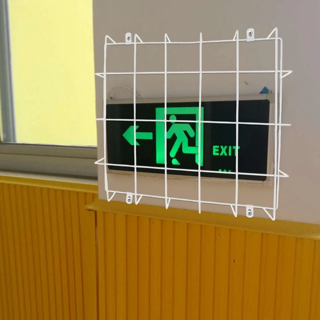 WIRE GUARD FOR Exit Sign Emergency Light Steel Wire Guard Damage ...