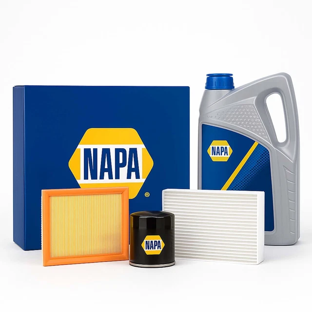NAPA SERVICE KIT Air, Oil & Cabin Filters & 5L 15W-40 CF Oil fits VW ...