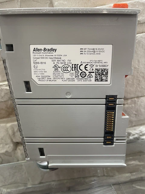 ALLEN BRADLEY 5069-IB16 Compact 5000 DC Input Module No Box $100.00 ...