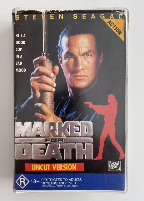 MARKED FOR DEATH - Uncut [VHS] Fox Video Ex-Rental Tape Clamshell ...