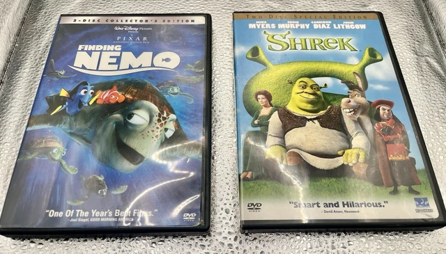 DISNEY (8 MOVIE) DVD Kids Lot Nemo, Shrek, Grinch, Valiant, Sandlot ...