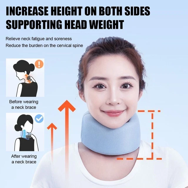 STRETCHING POSTURE CORRECTOR Cervical Collar Neck Brace Support Head ...