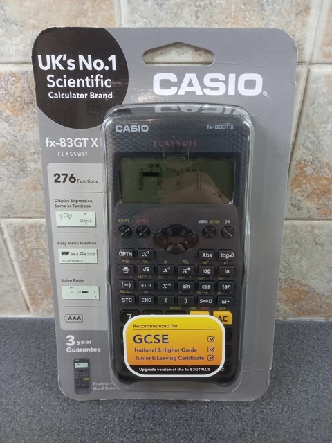 CASIO FX-83GT X Scientific Calculator Black Classwizz Gcse 276 Function - Sealed £41.95 ...