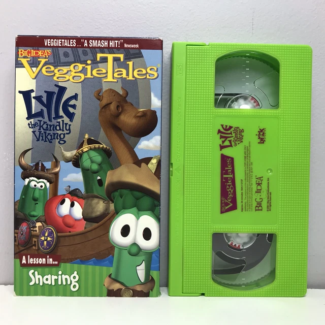 VEGGIETALES’S LYLE FRIENDLY Viking VHS Video Tape Sharing GOD *BUY 2 ...
