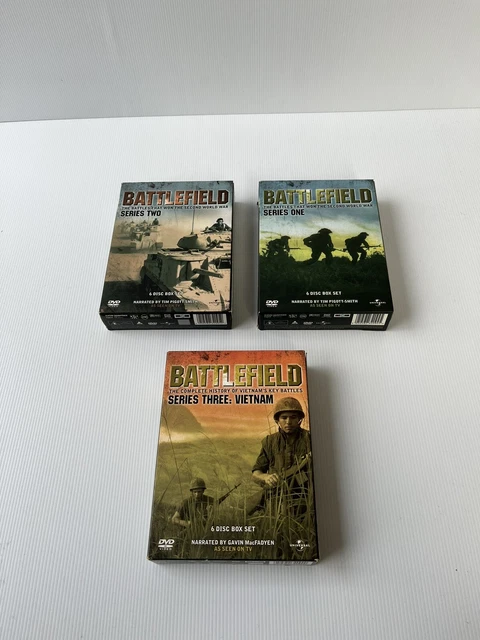 BATTLEFIELD SERIES 1, 2, 3 DVD box Sets 18 Disc Set Region 2 + 4 War ...