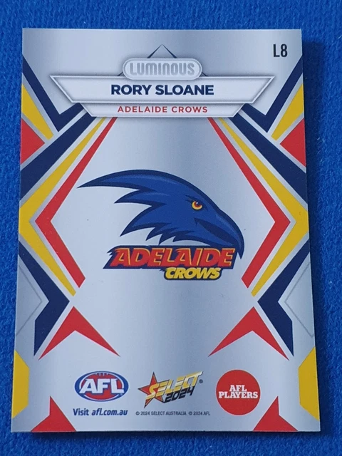 2024 SELECT AFL Footy Stars Luminous - Rory SLOANE, ADELAIDE CROWS, L8 $1.50 - PicClick AU