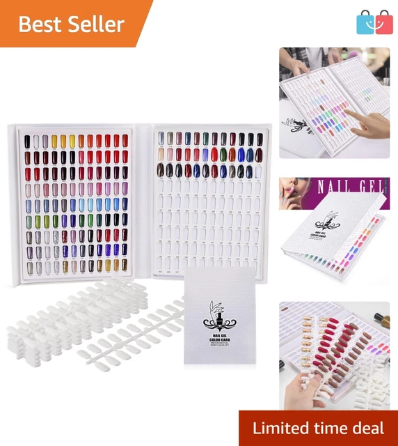 PROFESSIONAL NAIL COLORS Chart Display Book | 216 Gel Polish Swatches ...
