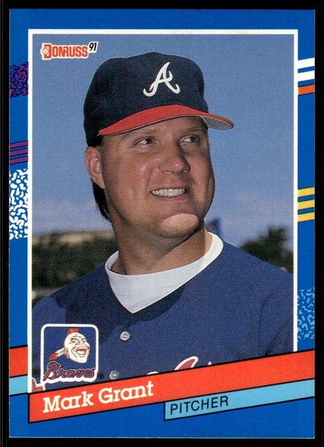 1991 DONRUSS CARTE de baseball Mark Grant Atlanta Braves #361 EUR 1,97 ...