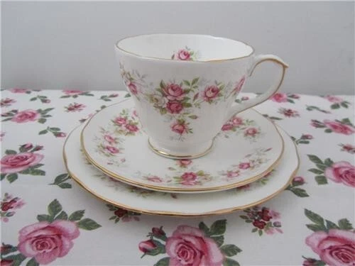 VINTAGE DUCHESS ‘JUNE Bouquet’ TRIO Tea Cup Saucer Plate Set $24.95 ...