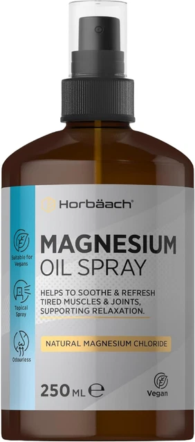 MAGNESIUM SPRAY FOR Restless Legs, Muscle Pain, Sleep | High Absorption ...