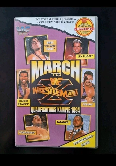 WWF 1994 MARCH To Wrestlemania 10 VHS WWE German Only Release Pal Bret Hart £31.92 - PicClick UK