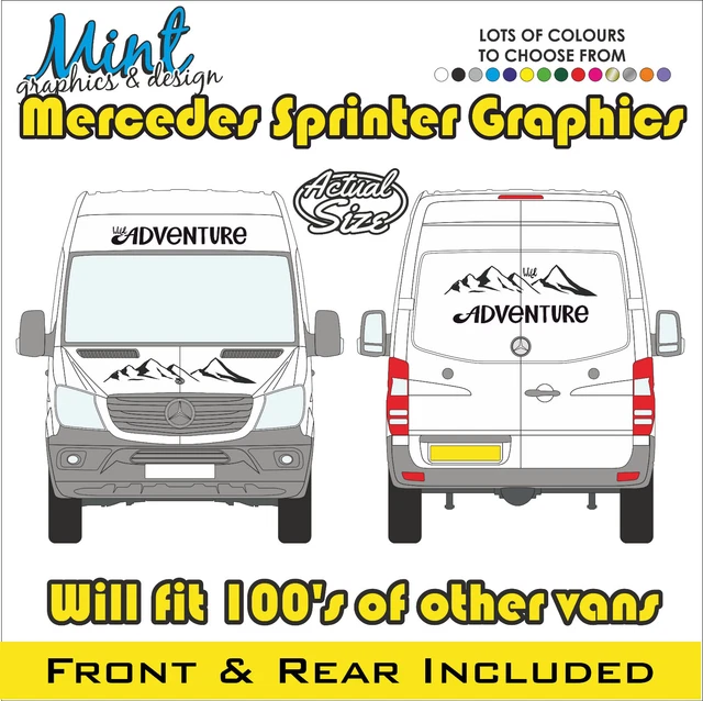 MERCEDES SPRINTER WOHNMOBIL Wohnmobil Seitenstreifen Aufkleber ...