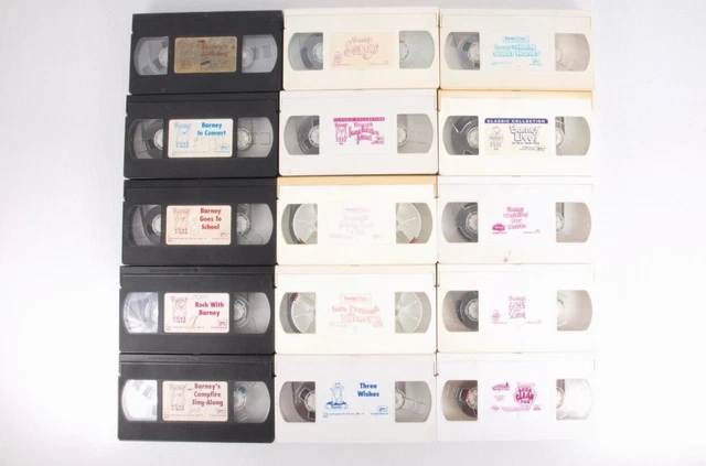 BARNEY & FRIENDS VHS Tapes Lot of 15 Kids TV Show No Sleeves or Cases ...