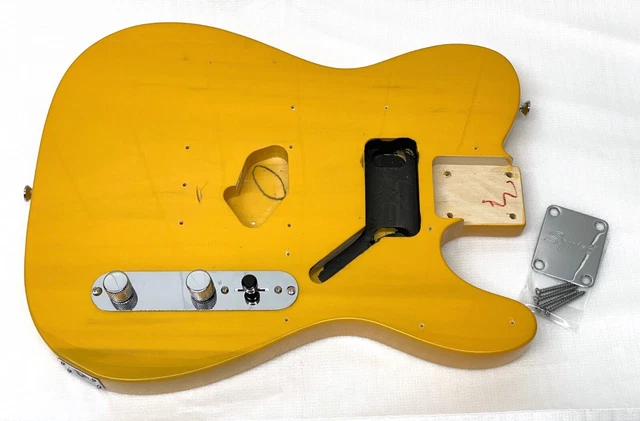 GENUINE! FENDER SQUIER TELE BODY Butterscotch Blonde Electric Guitar Telecaster £132.98 ...