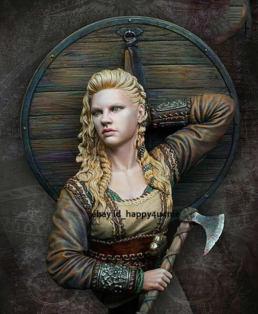 1/10 UNASSEMBLED VIKING Woman Chiefe Bust Model Kits Unpainted Garage ...