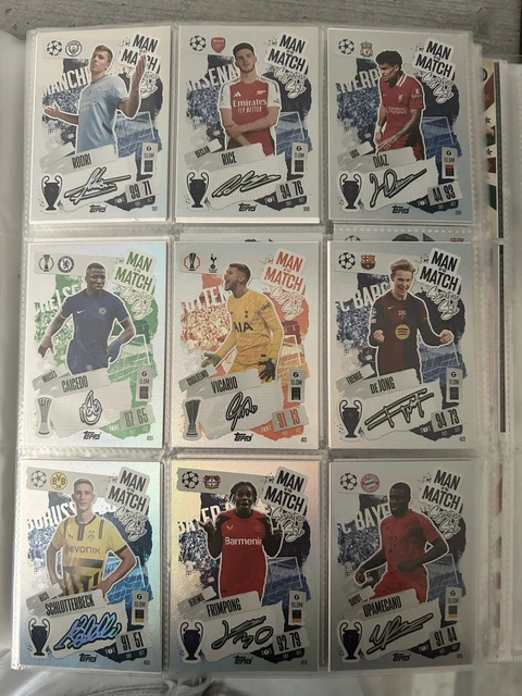MAN OF THE Match Signature Style FULL SET Topps Match Attax 24/25 £3.32 ...