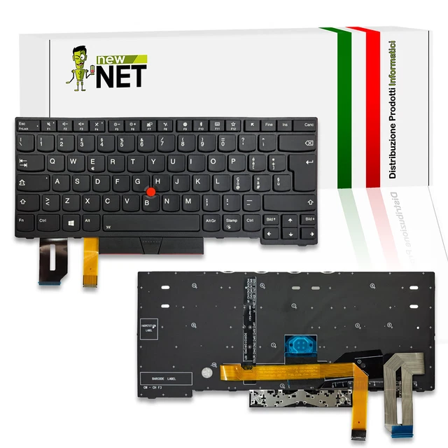 TASTIERA RETROILLUMINATA COMPATIBILE con Lenovo ThinkPad T490 20N3 ...