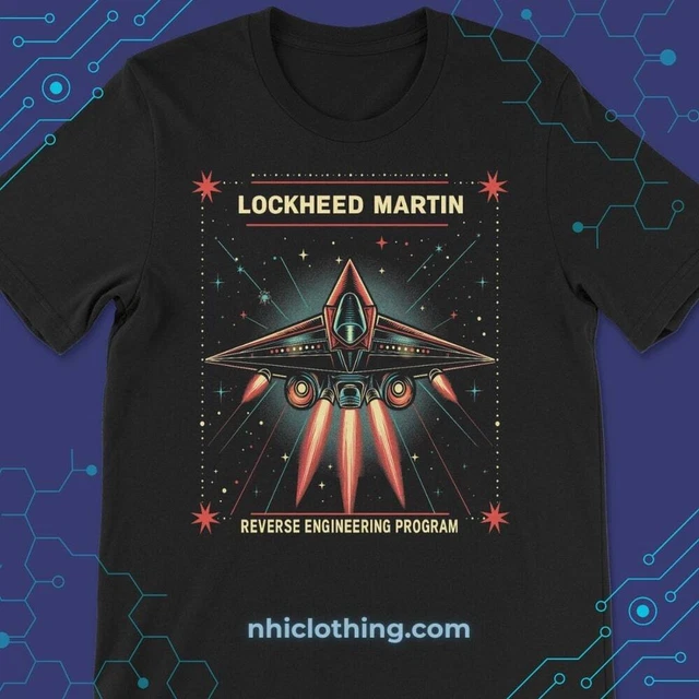 LOCKHEED MARTIN (3) UFO Reverse Engineering Program, T-Shirt £6.35 ...