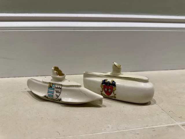 WWI PORCELAIN SUBMARINE Models – U-Boat Surrender 1918 – Retford – Set ...