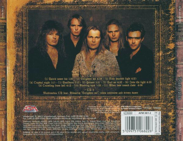MASTERPLAN (JORN LANDE )- CD+CD Rom - Masterplan - 2003 AFM Records AFM ...