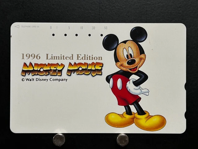 CARTE TÉLÉPHONIQUE MICKEY Mouse d'occasion JAPON 1996 Édition limitée ...