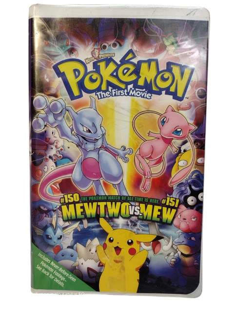 POKÉMON THE FIRST Movie Mewtwo vs Mew VHS Tape £9.51 - PicClick UK