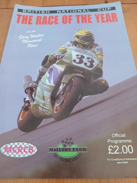 BRITISH NATIONAL CUP The Race Of The Year Mallory Park September 17th ...