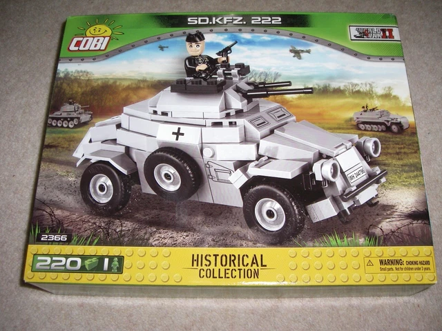 NEW COBI GERMAN SD.KFZ 222 Armoured Car, WW2, No 2366, Rare, Sealed ...