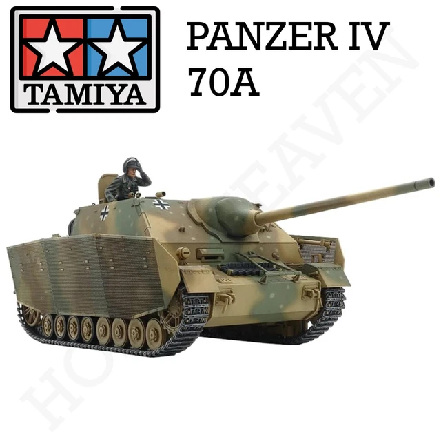 TAMIYA 1/35 DEUTSCHER Panzer IV/70A Militär Modellbausatz Schneller ...