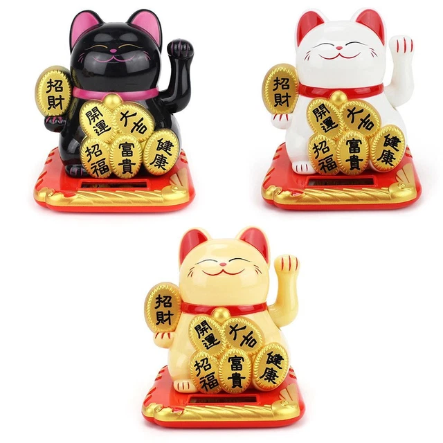 SYMBOL PAW-WAVING WELCOMING Wealth Waving Cat Fortune Cats Figurine ...
