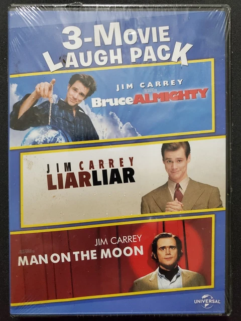 3-MOVIE LAUGH PACK Bruce Almighty / Liar Liar / Man on the Moon DVD Jim ...