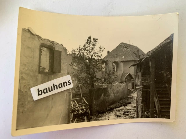 FRANKREICH WIHR-AU-VAL WEIER im Thal Elsass zerstörte Häuser 2.WK ...