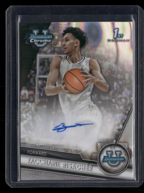 2024 TOPPS BOWMAN Chrome Zaccharie Risacher Auto /199 Silver [CJ9 EUR ...