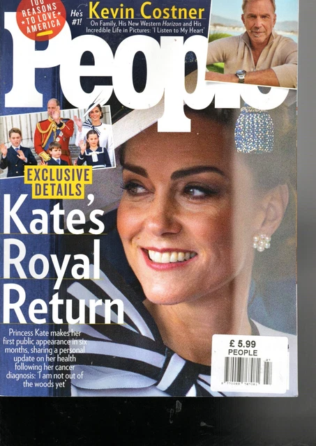 People Magazine July 1 2024 Kevin Costner Princessof Wales Maria