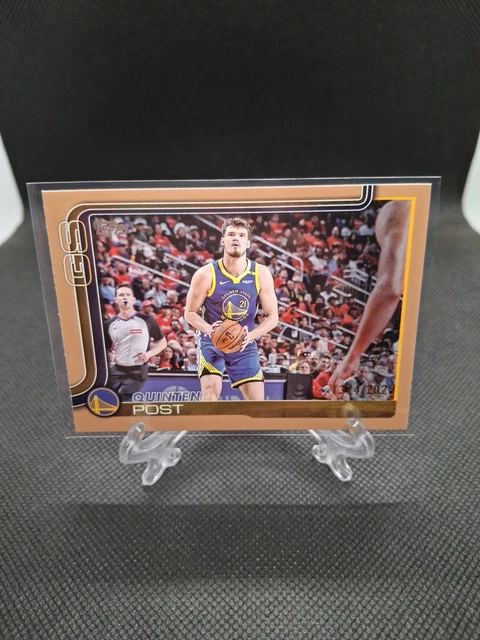 2025-26 TOPPS BASKETBALL Gold 1374/2025 Quinten Post Golden State ...