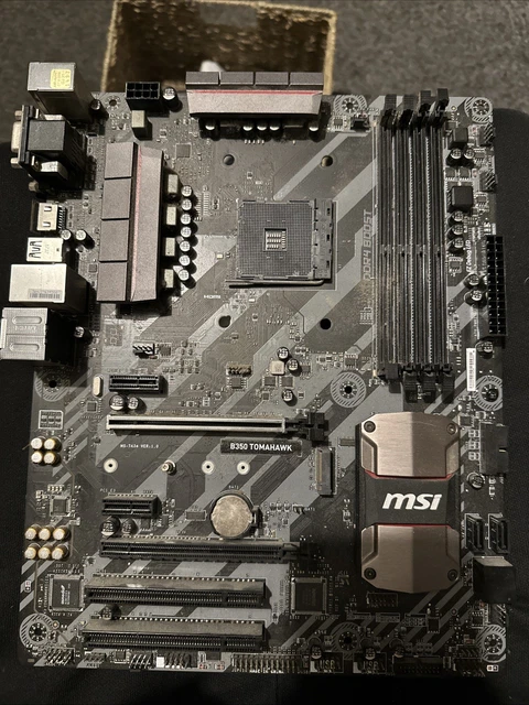 MSI B350 TOMAHAWK AM4 Motherboard + IO shield £37.10 - PicClick UK