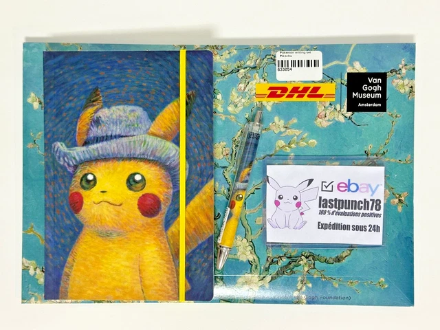 PIKACHU VAN GOGH Writing Set Pokémon Cahier Notebook Book Museum ...