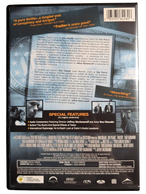 TRAITOR (DVD, 2008) Don Cheadle & Guy Pearce $3.50 - PicClick CA